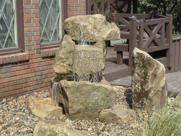 B.T Klein’s Landscaping | Water Features | Hand Carved Natural Stone ...