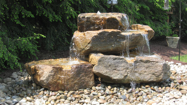 B.T Klein’s Landscaping | Water Features | Hand Carved Natural Stone ...