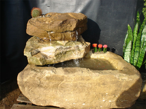B.T Klein’s Landscaping | Water Features | Hand Carved Natural Stone ...